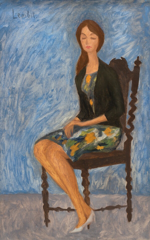 Lembit Sarapuu “Istuv naiskodanik” 1964, 92x62 – Eesti Kunsti Oksjonid